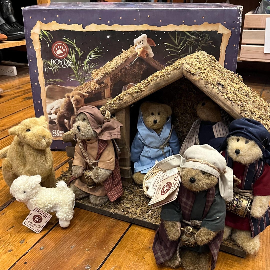 The Boyds Bear Collection 2005 Nativity Set With 3 Wise Men, Missing ...