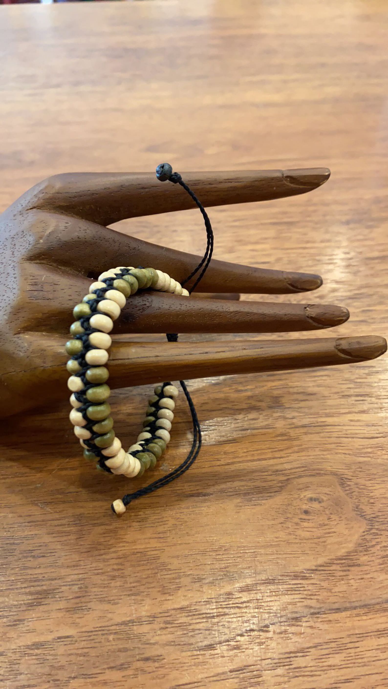 Woven Beaded String Bracelets Adjustable Tie Closures Fair - Etsy