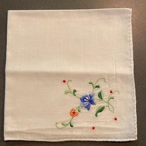 Vintage Hand-embroidered Hankies Women Ladies Handkerchiefs - Etsy