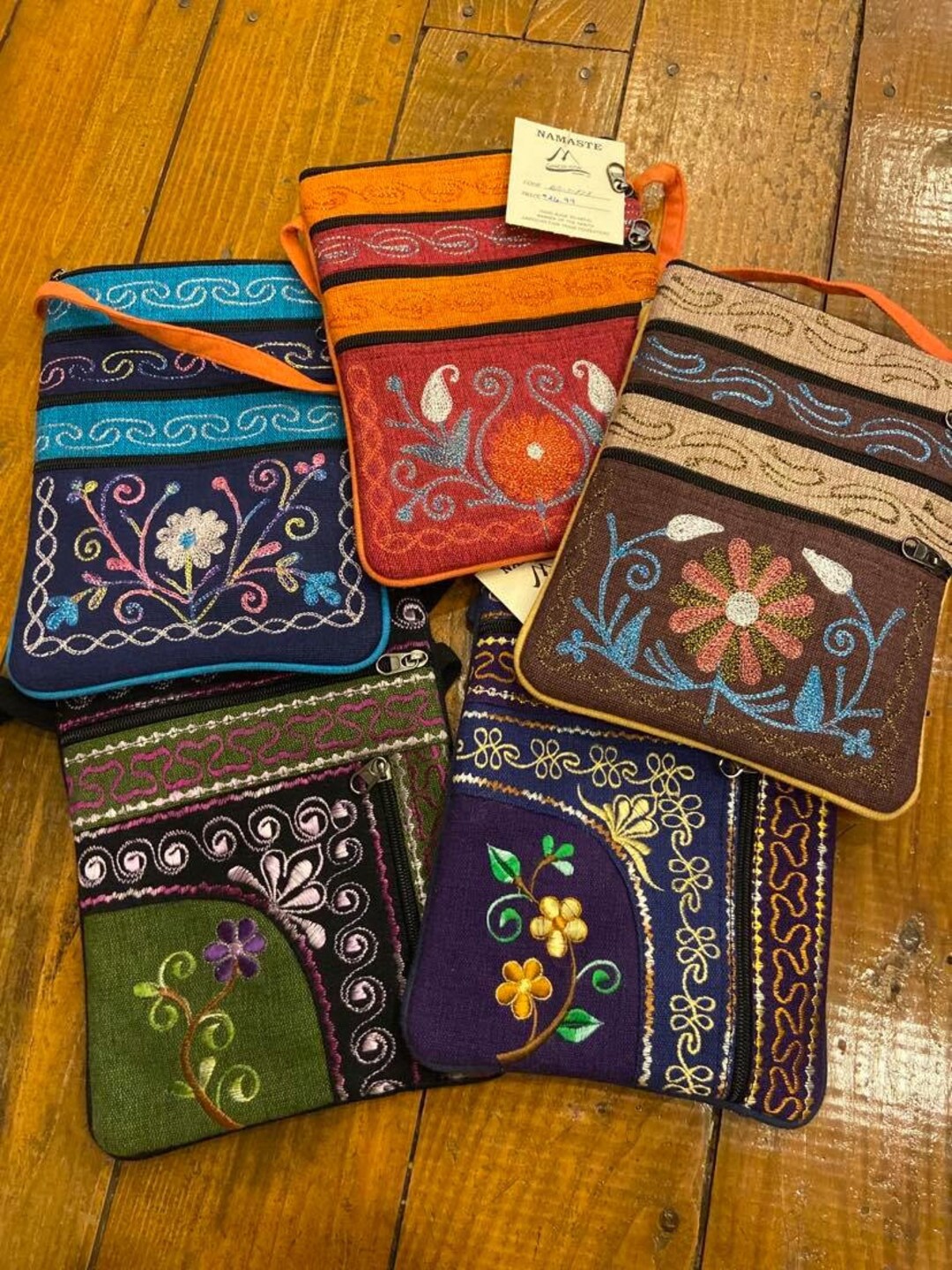 Embroidered Cross Body Bags, Crossbody Purses, 10 Inches X 9 Inches ...