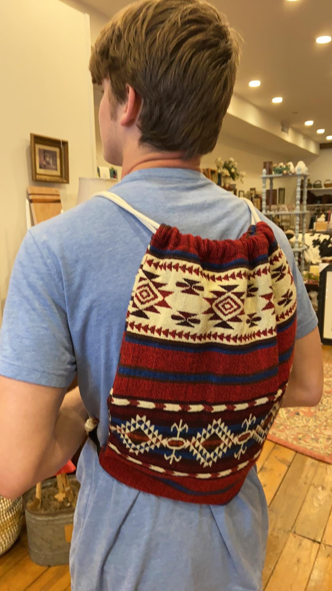 Drawstring Bag Knapsack Shoulder Pack Backpack Fair Trade | Etsy