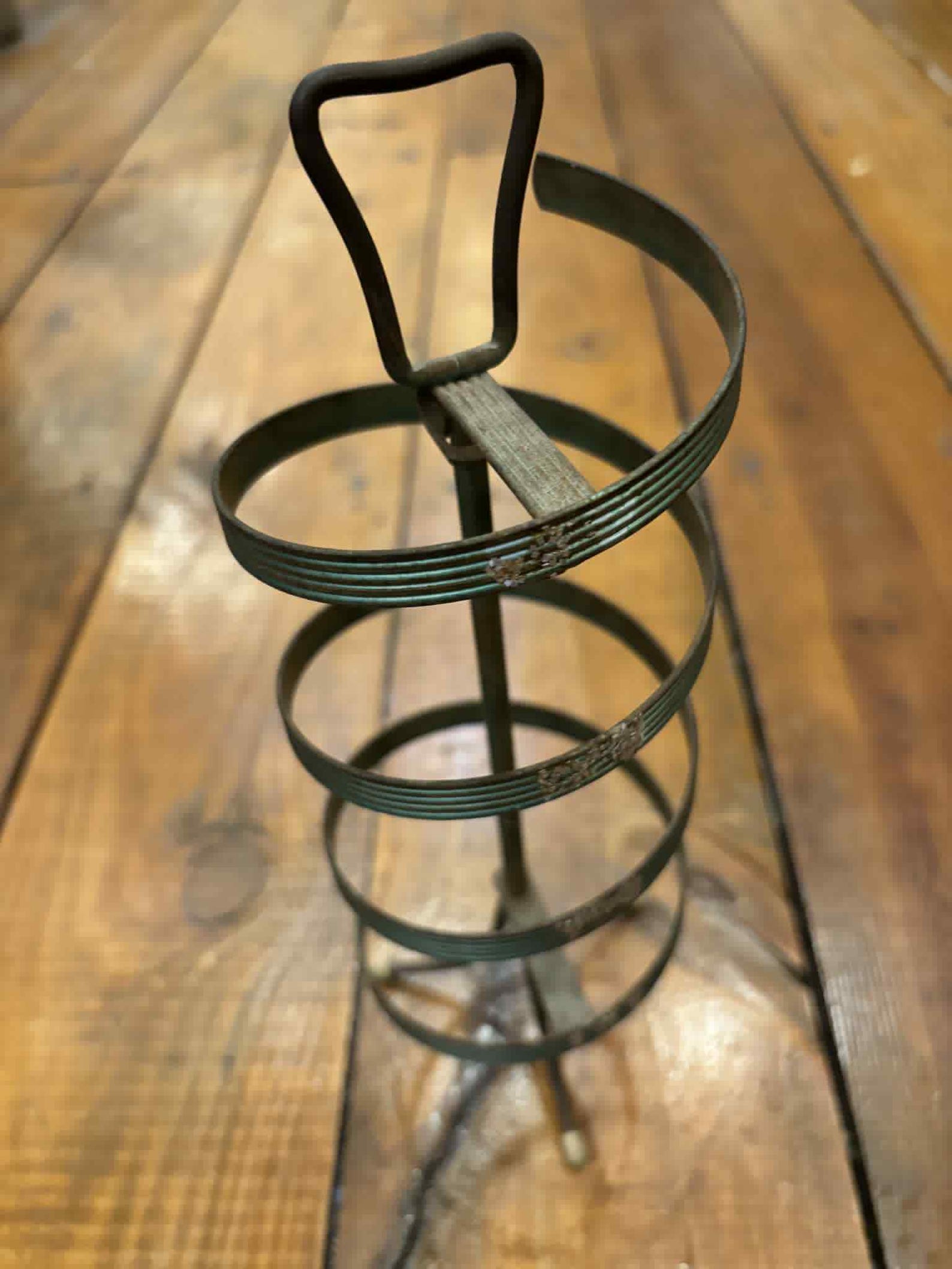 Vintage Mid Century Modern MCM Metal Spinning Spiral Rotating Earring ...