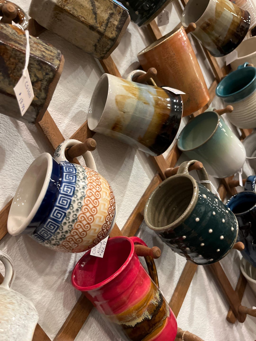 Various Hand Thrown Pottery Coffee Mugs Tea Cups Ceramic, Pig Bee ...