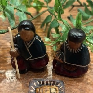 Hand-carved and Hand-painted Small Wooden Nativities Creche, Nativity ...