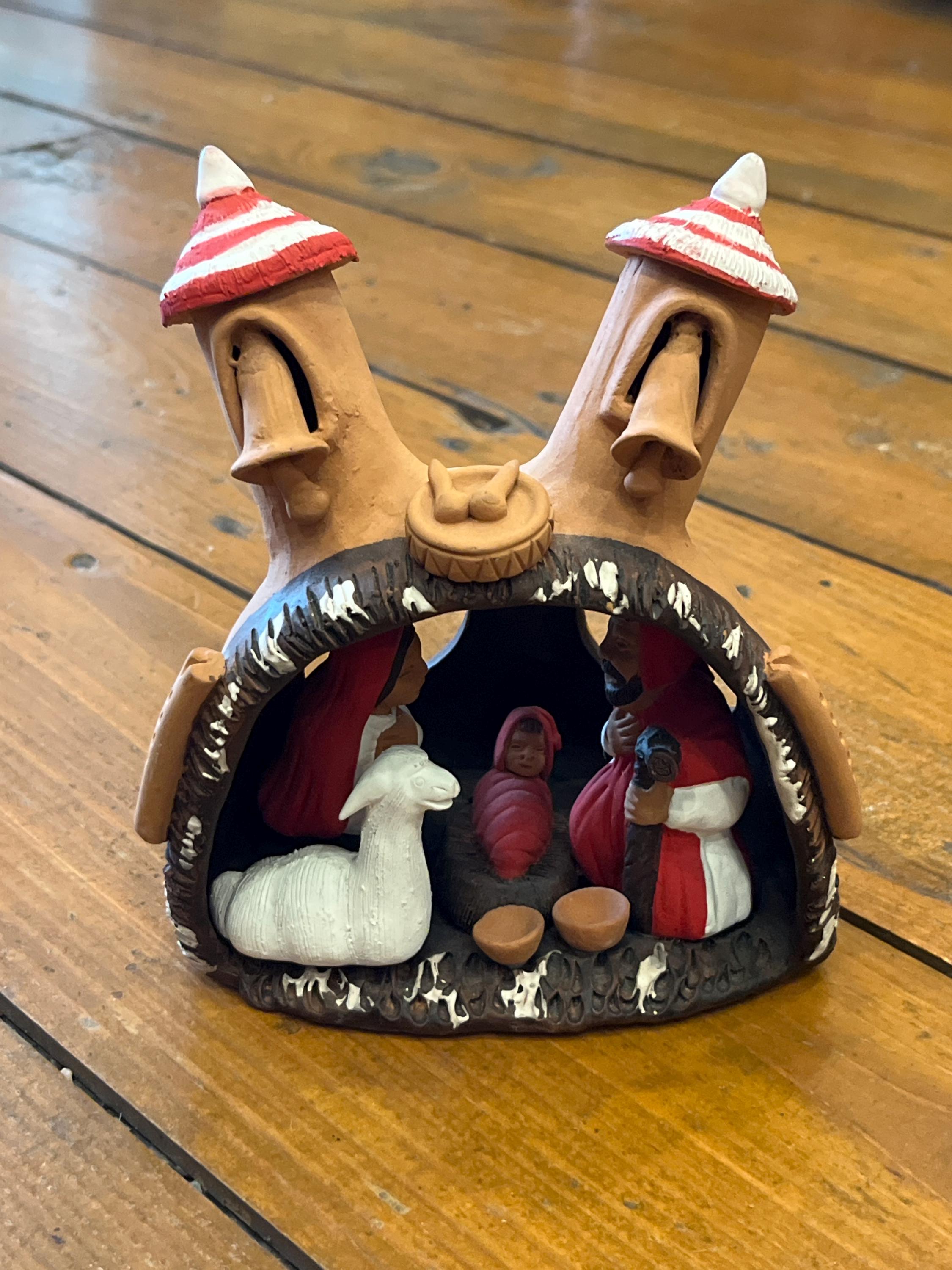Various Unique Handcrafted Ceramic & Carved Nativity Figurine and ...