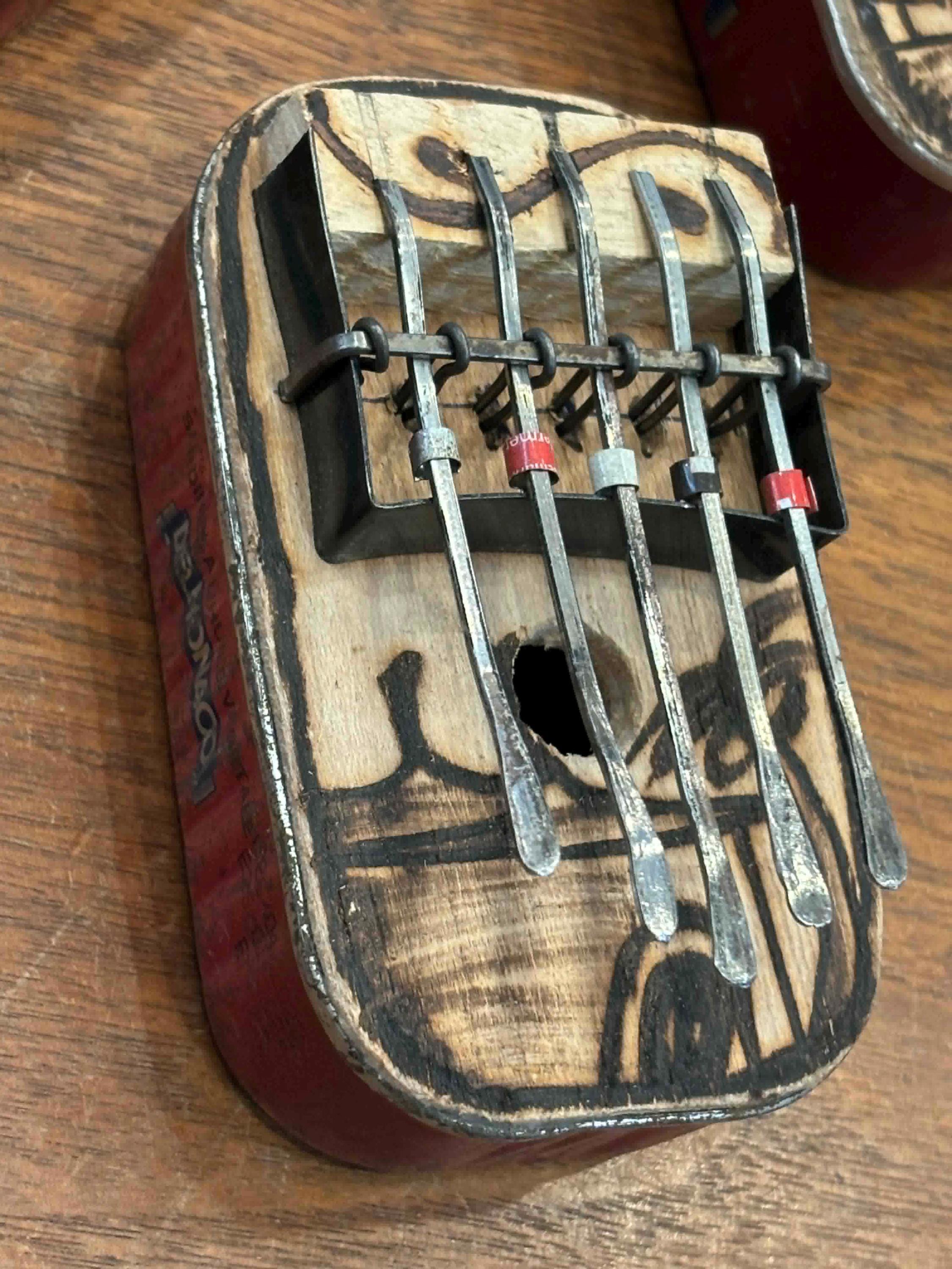 African Thumb Pianos Hand-crafted From Recycled Sardine Cans 4x2.25x2 ...
