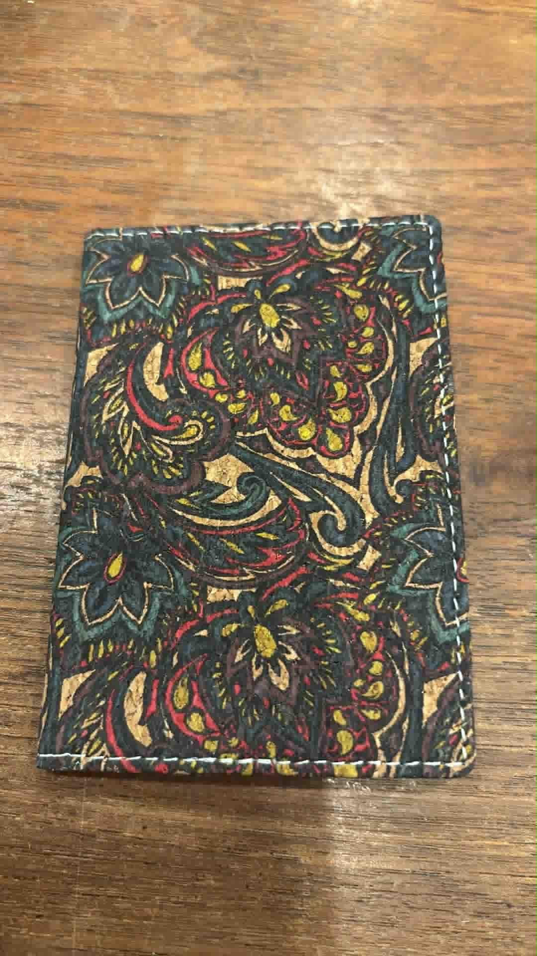 Recycled Cork Bi-fold Credit Card Holders, Fair Trade From Spain - Etsy