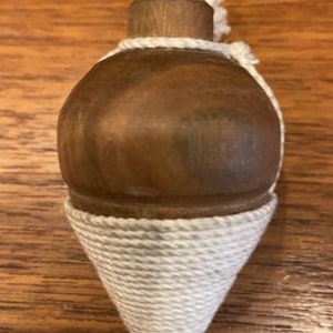 Hand-carved Wooden Spinner Tops Toys With String, Approx 2.75 Inches ...