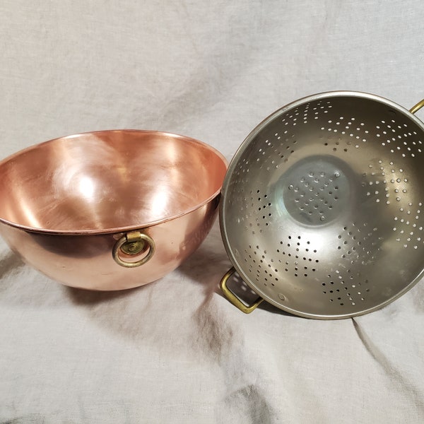 Copper Colander - Etsy