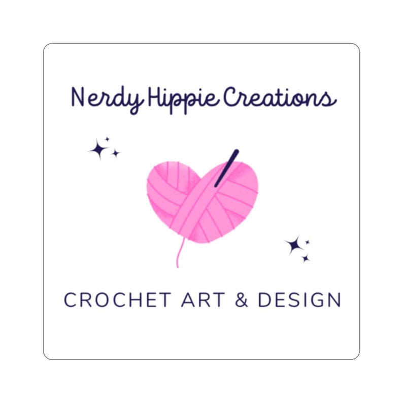 Crafty NHC Logo Stickers, Yarn Lovers, Custom Laptop Stickers, Crafting ...