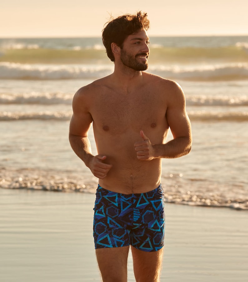 Kiniki Blue Lagoon Tan Through Men's Swim Shorts (5th Generation) - Etsy