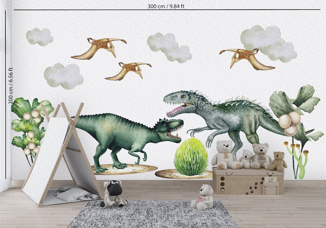Dinosaur Wall Decal, Indominus Rex Wall Stickers, Dinosaur Nursery ...