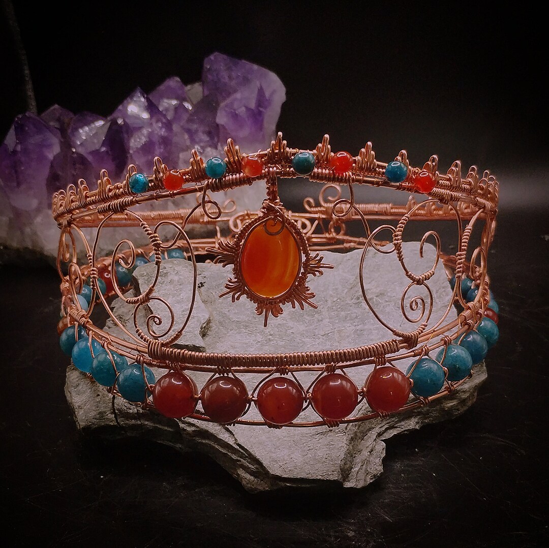 The Majestic Copper Crown - Etsy