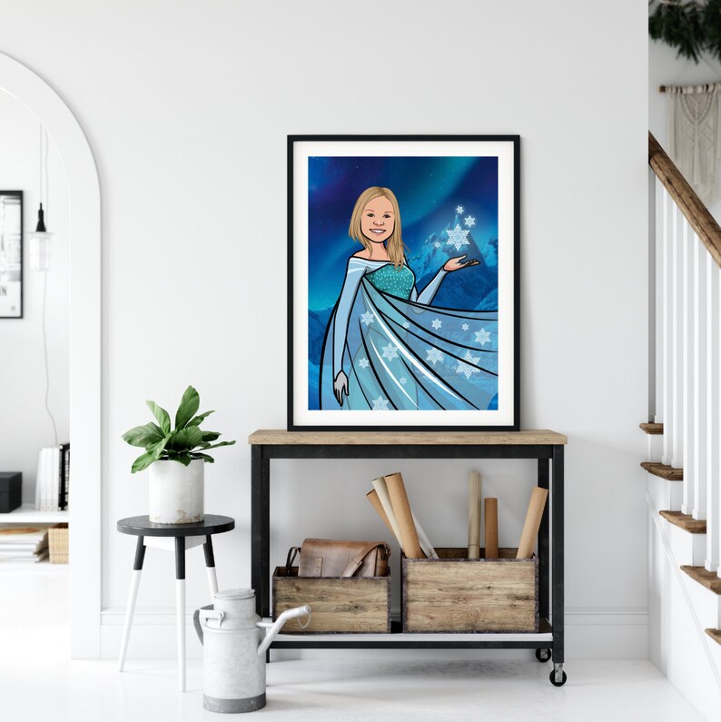 Custom Queen Elsa Canvaselsa Frozen Svgqueen Elsa - Etsy
