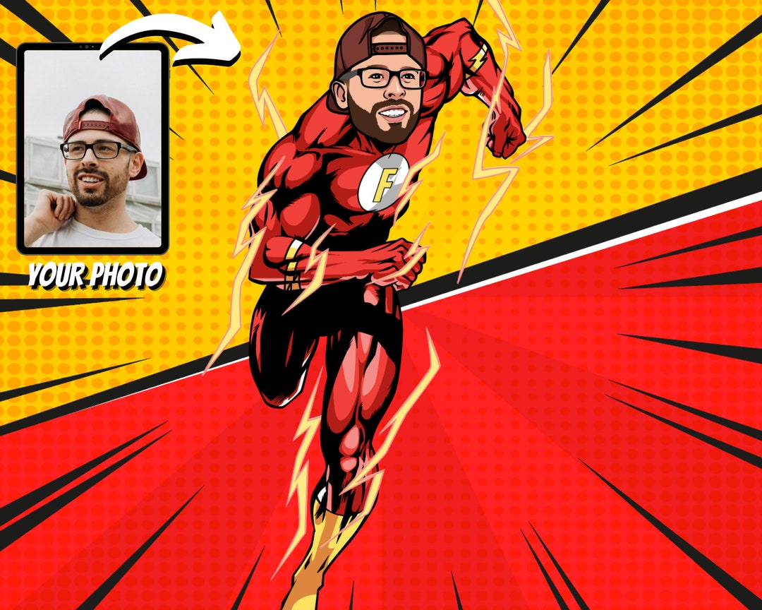 The Flash Birthdayflash Svg Postercustom Kid Illustrationcustom ...