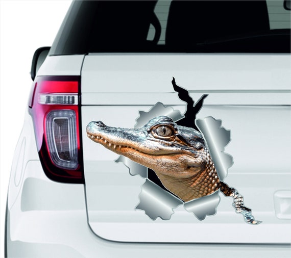 Car Sticker Alligator Sticker Car Decor Crocodile Sticker | Etsy