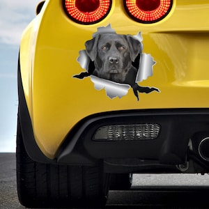 Black Labrador Decal Labrador Sticker Car Sticker Labrador Labrador Car ...