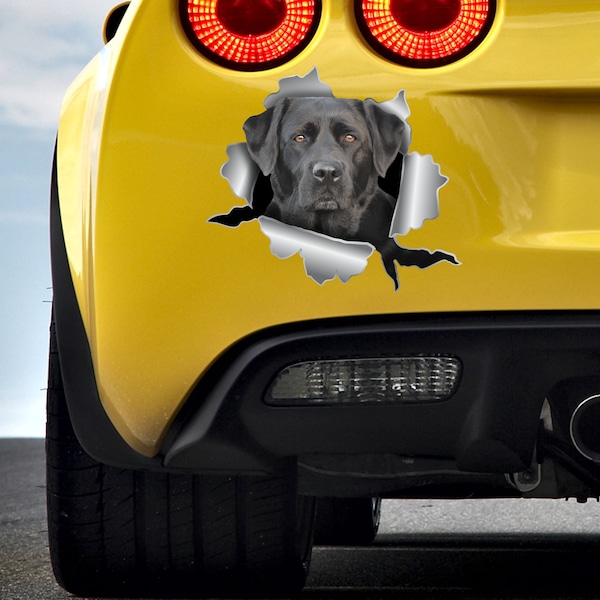Black Labrador Decal - Etsy