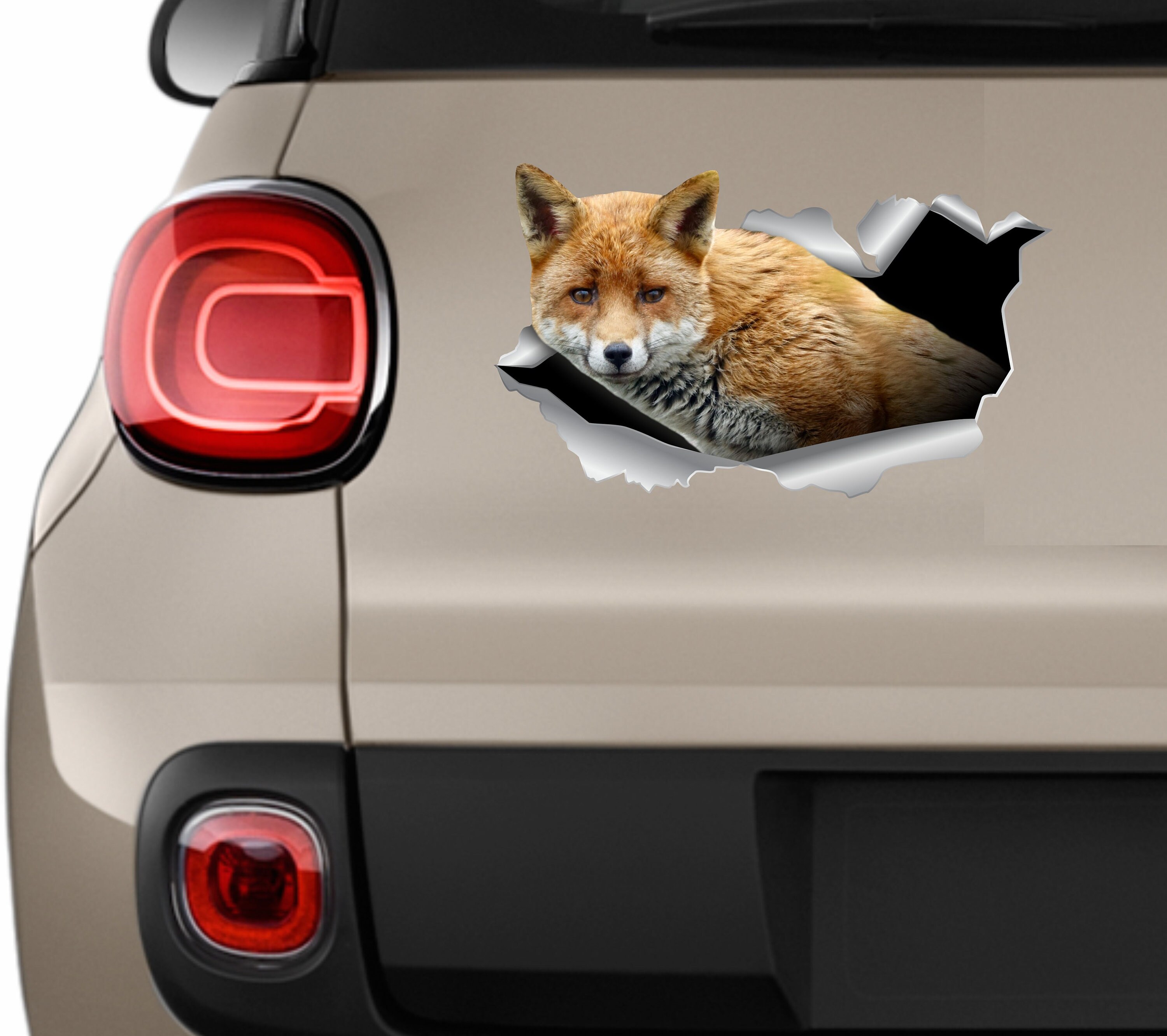 Fox Sticker Fox Car Sticker Foxy Sticker Fox Decal Cute - Etsy