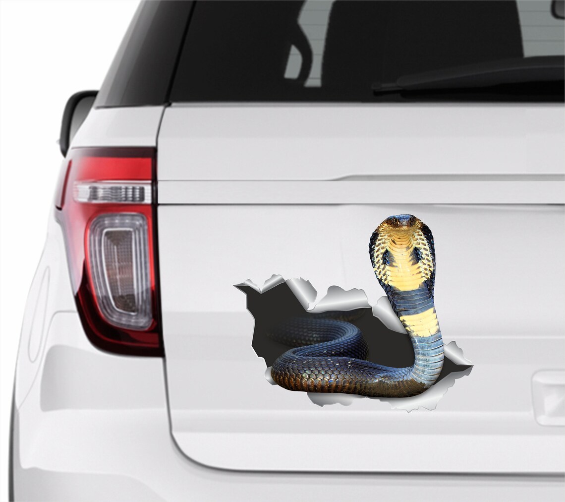 Cobra Sticker Snake Stickers Car Sticker Yellow Cobra Decal - Etsy