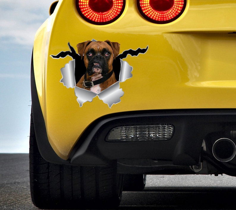 Sticker Boxer Bumper Sticker Dog Boxer Car Stickers Boxer Gift - Etsy