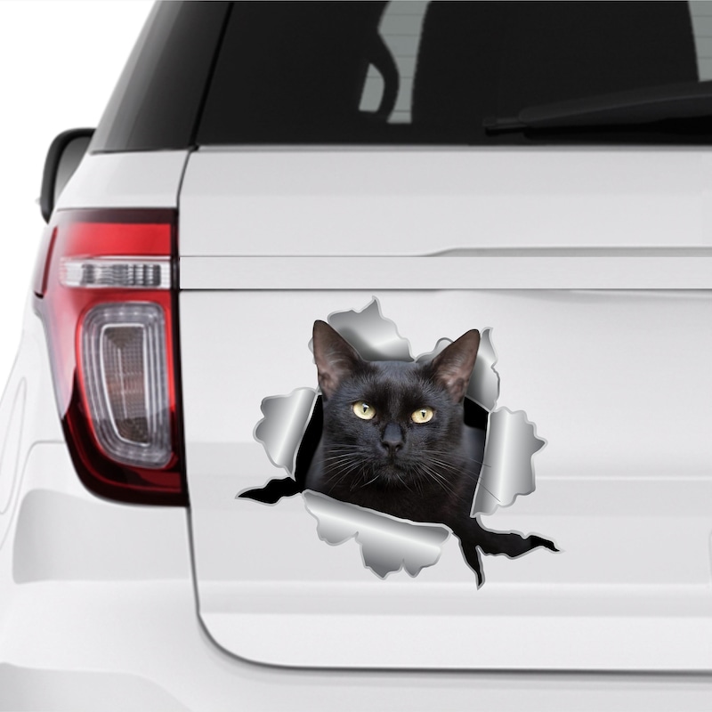 Black Cat Stickers - Etsy