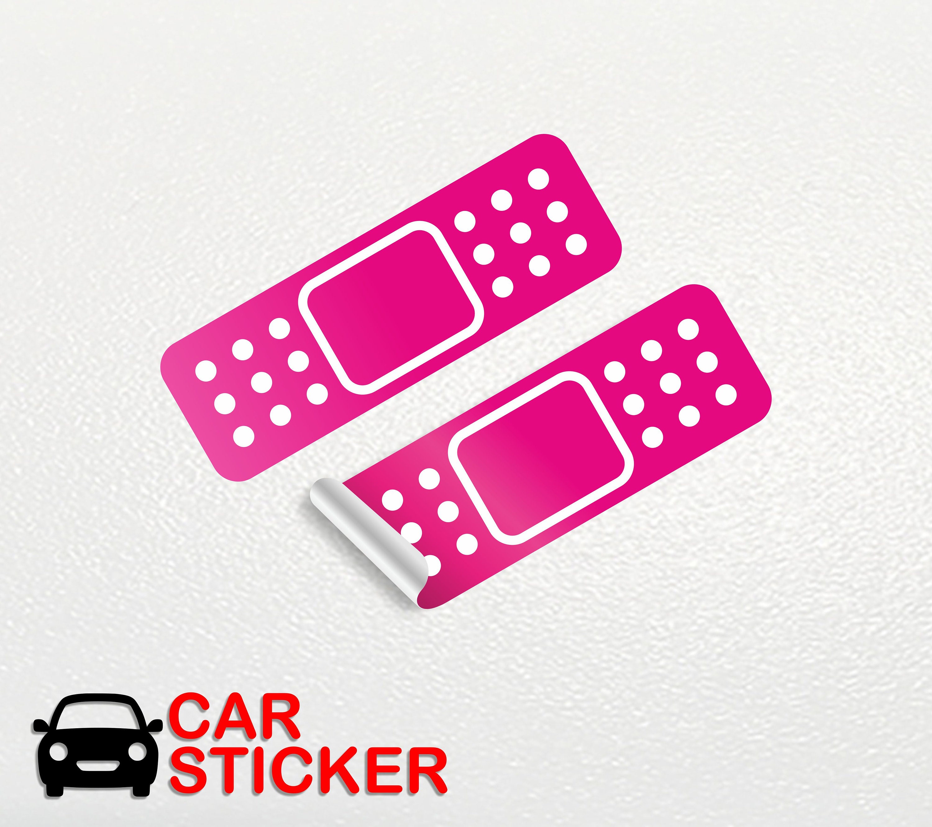 Help Sticker Band Aid Car Color Car Sticker Window Broken Art - Etsy