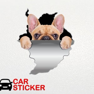 French Bulldog Sticker 3d Sticker Frenchie Sticker Bumper Bulldog Car ...
