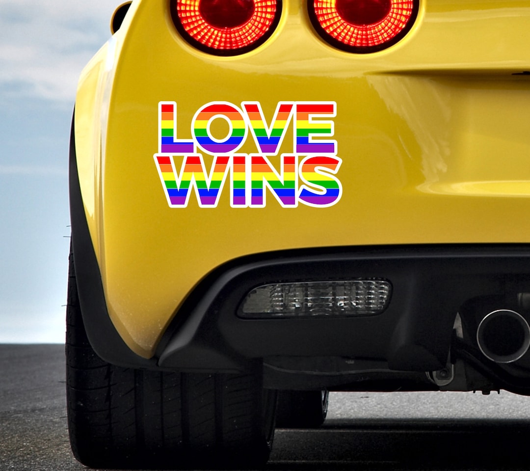 Love Wins Stickers Car Sticker Window Sticker Love Wins Decal LGBTG ...
