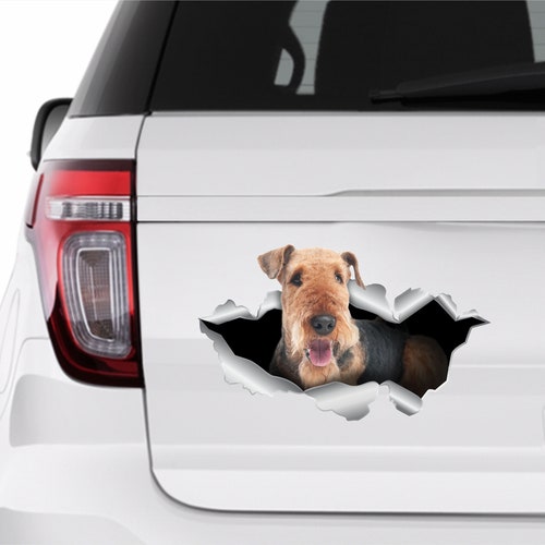 Airedale Terrier Sticker Car Decal Vinyl Decal Pet Sticker - Etsy