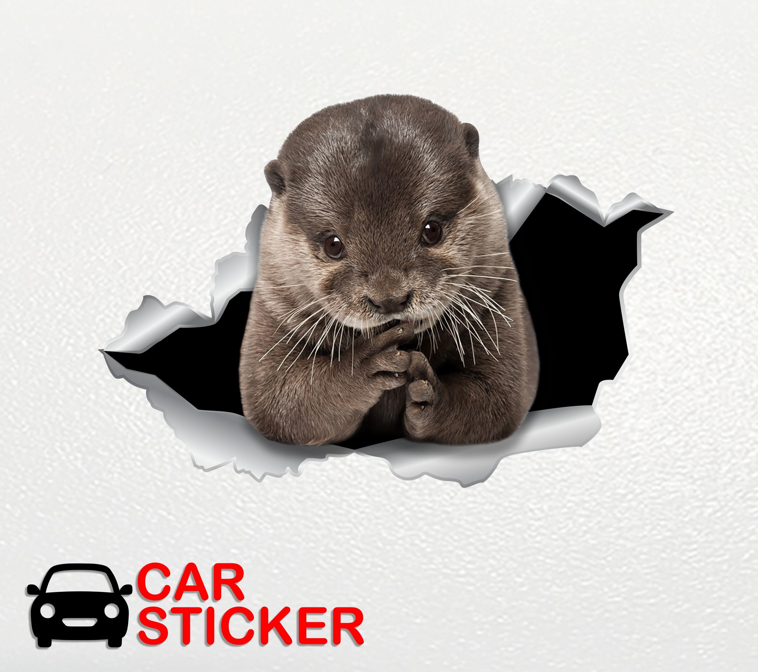 Otter Car Sticker Otter Stickers Pet Decal Car Otter Decal Otter Car ...