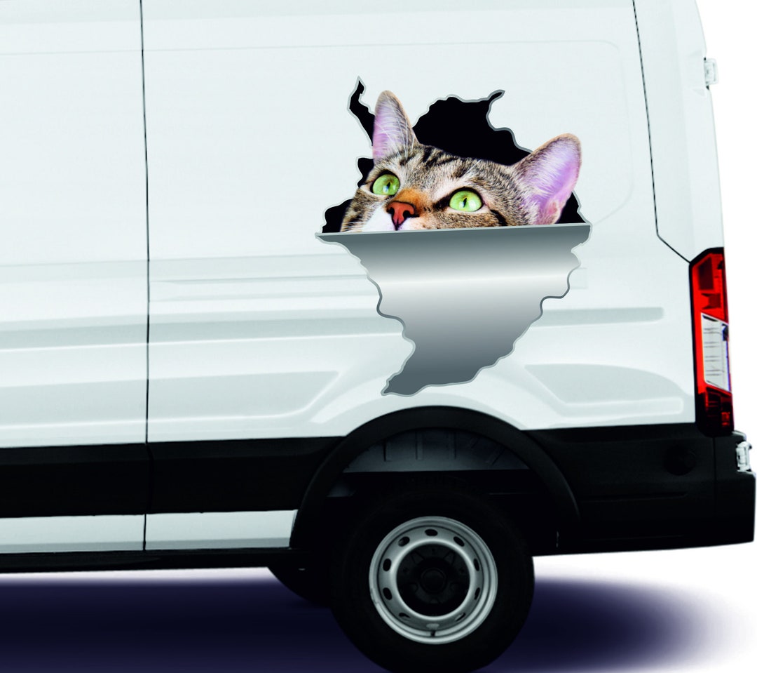 Looking Cat Planner Sticker Cat Sticker Pretty Cat Decal Laptop Sticker ...