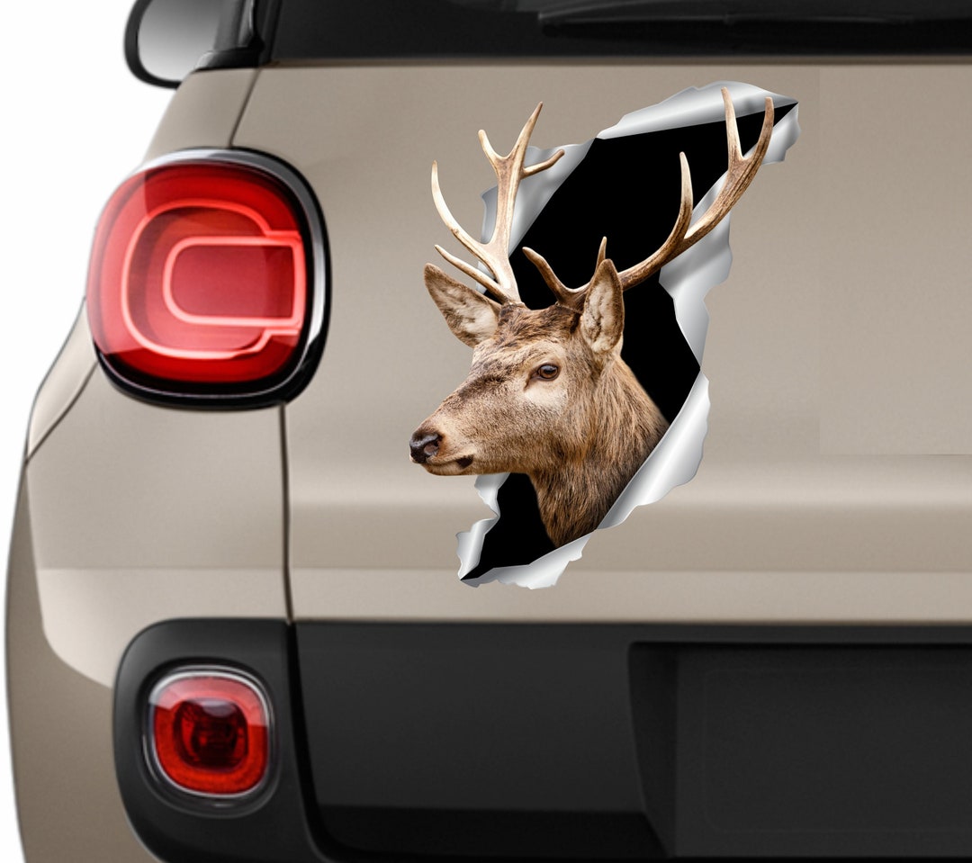 Deer Decal Auto Sticker Deer Sticker Deer Car Sticker Funny Car Decal ...