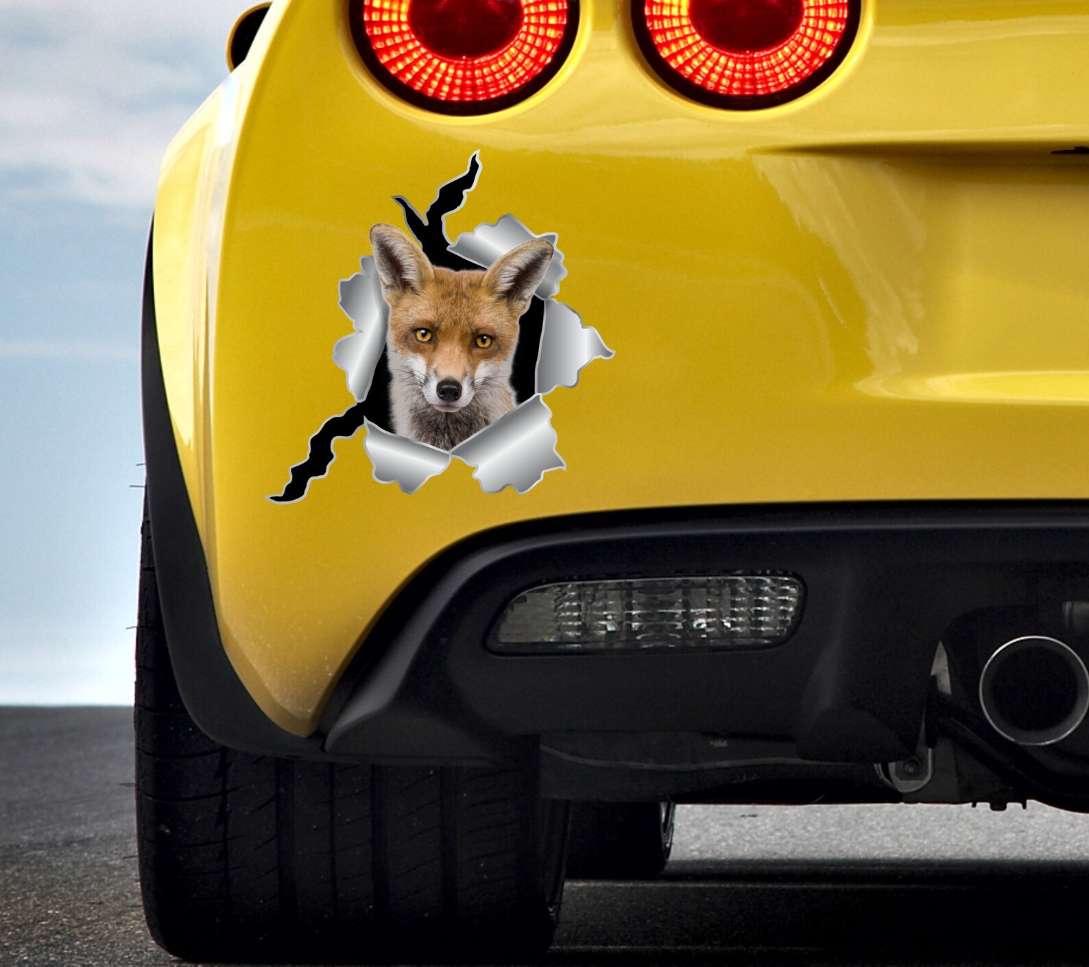 Fox sticker Car stickers Fox decal Fox auto sticker Door | Etsy