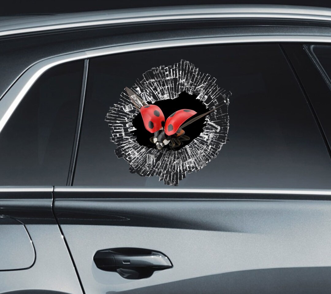Coccinella Sticker Glass Car Sticker Coccinella Decal Dog Car Sticker ...
