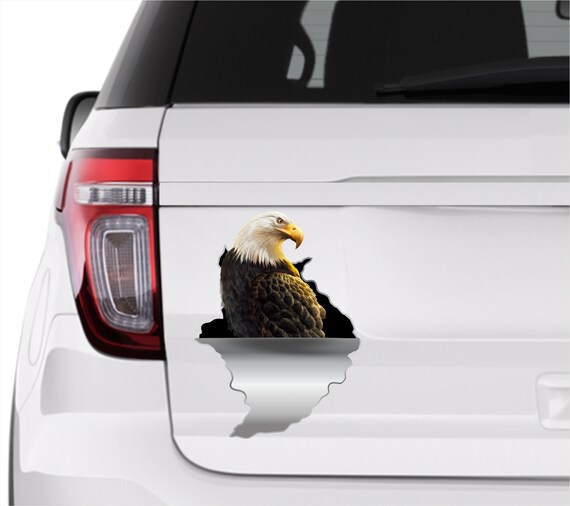 Eagle Stickers American Eagle Bald Eagle Bumper Sticker Car | Etsy