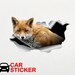 Fox Sticker Fox Car Sticker Foxy Sticker Fox Decal Cute - Etsy
