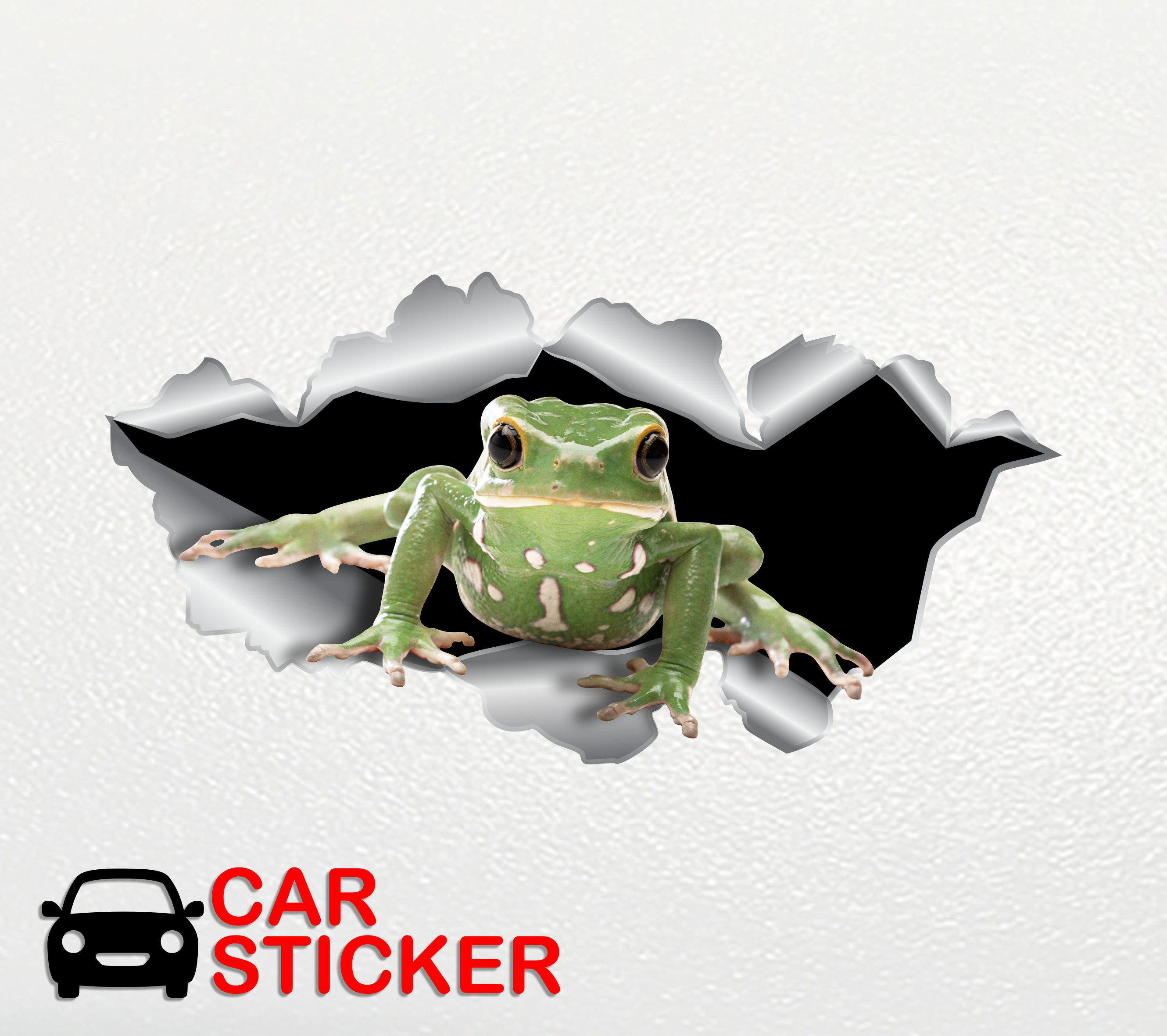 Frog sticker Green frog stickers Cute sticker Frog car print | Etsy