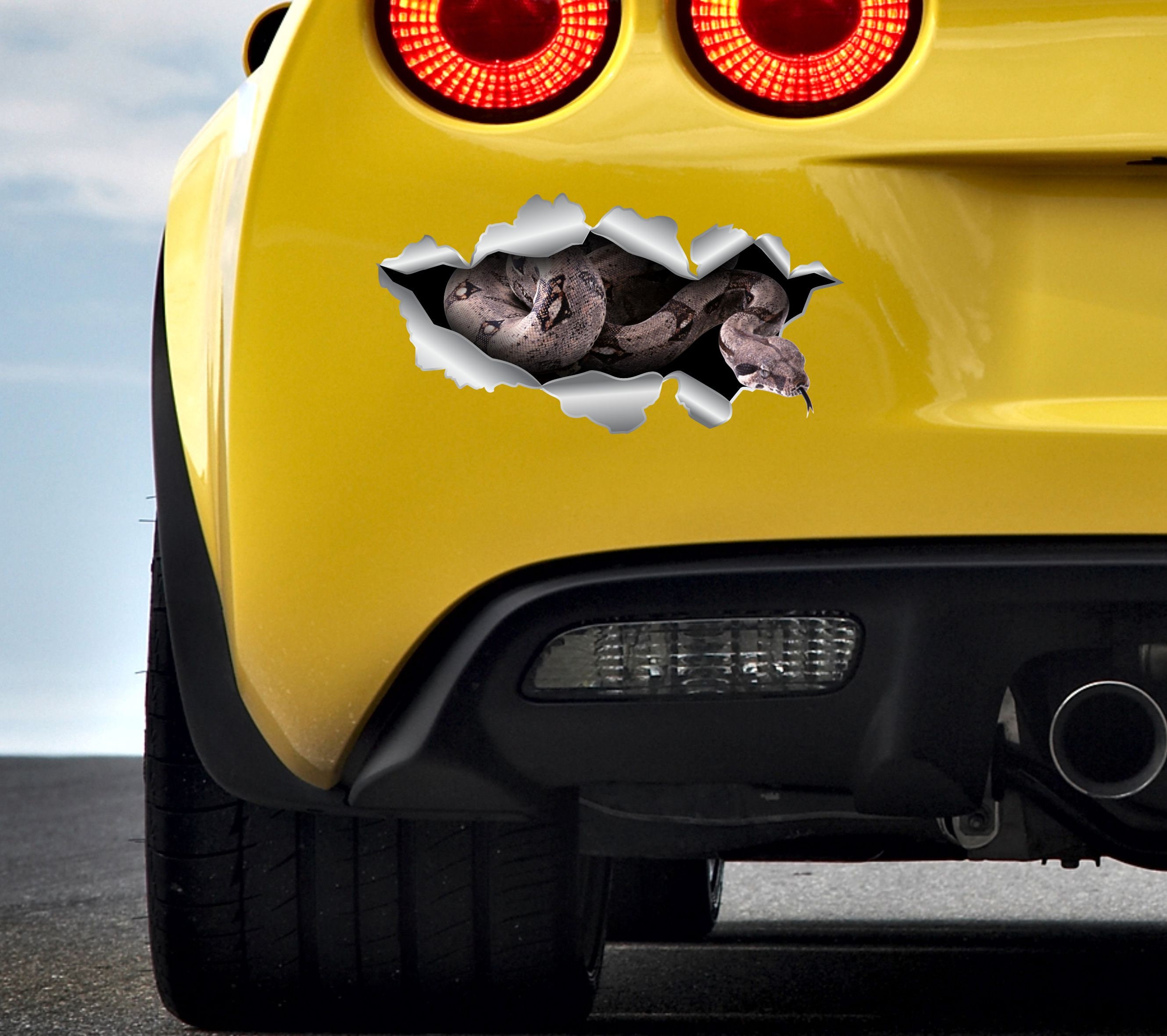 3D Stickers Snake Sticker Car Sticker Rattlesnake Sticker - Etsy