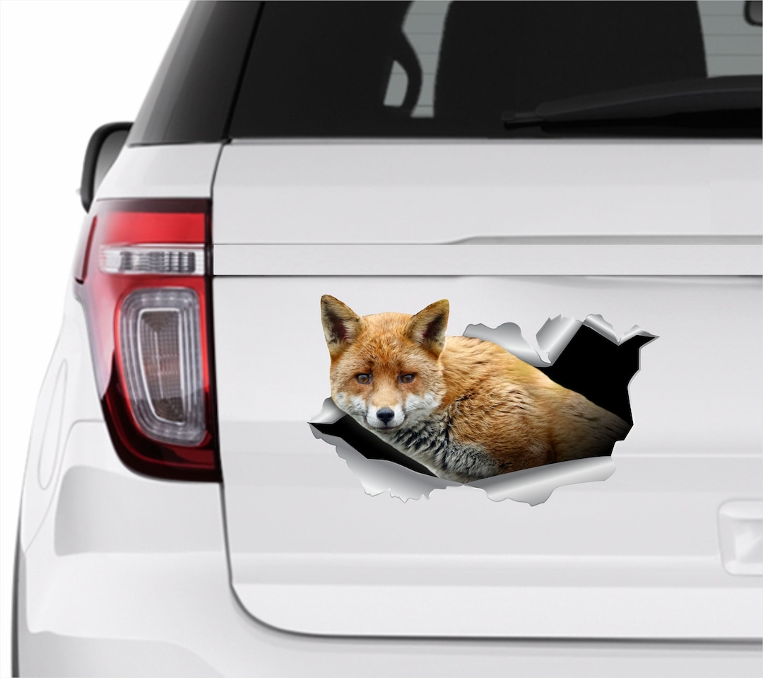 Fox Sticker Fox Car Sticker Foxy Sticker Fox Decal Cute Stickers ...
