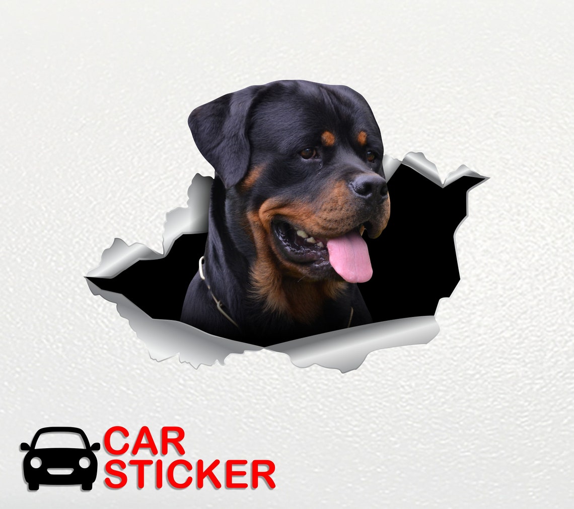 Rottweiler Car Sticker Rottweiler Stickers Dog Stickers - Etsy