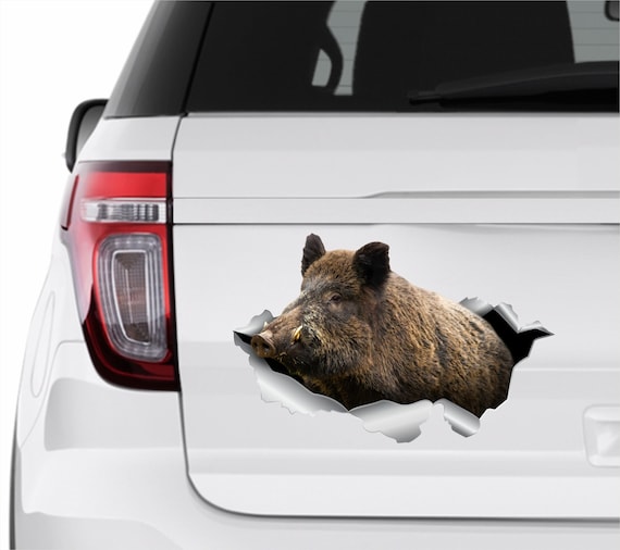 Wild Boar Car stickers Boar stickers Wild boar decal Wild Boar | Etsy