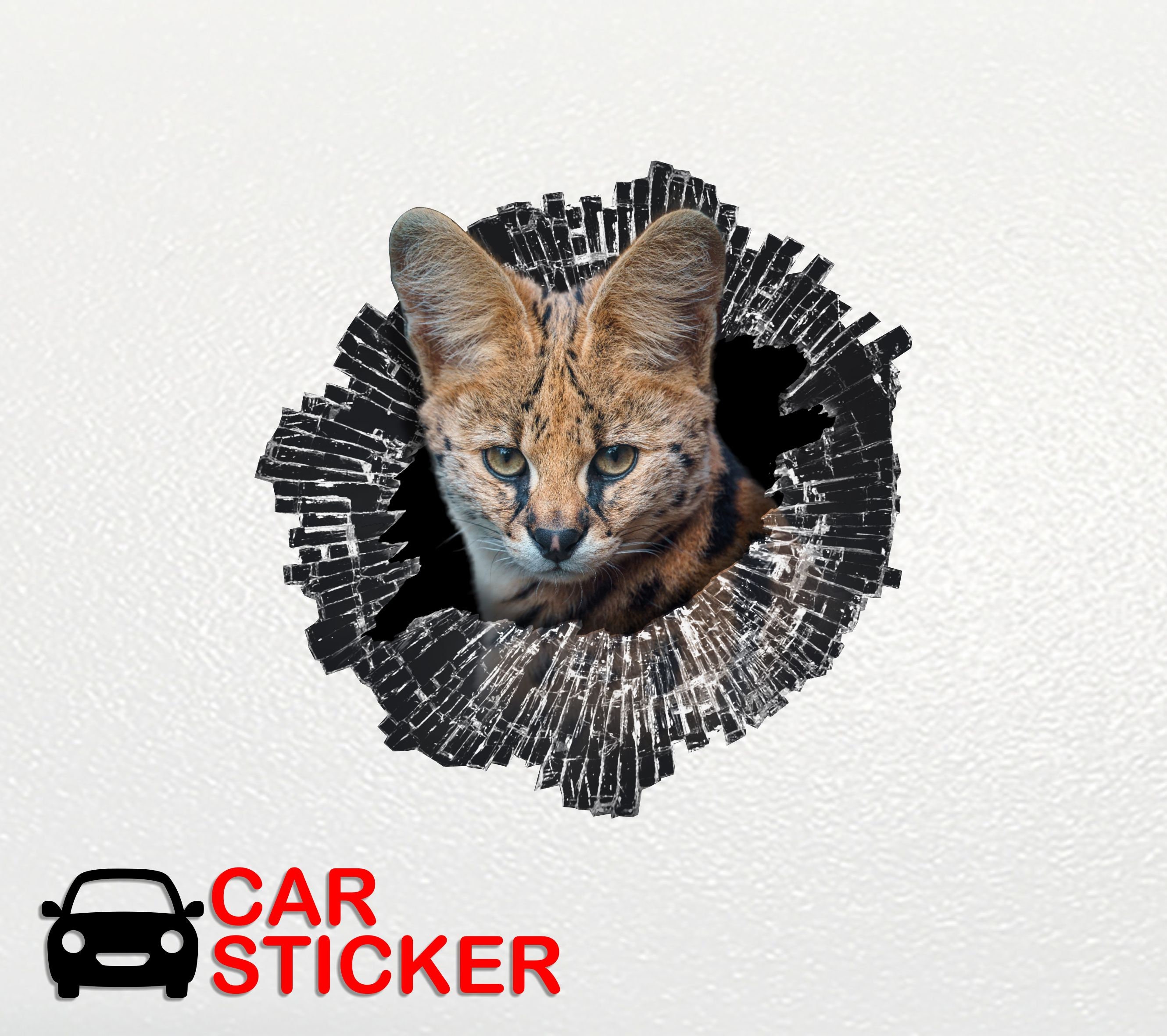 Serval Cat Decals Serval Sticker Wild Cat Car Sticker Serval Decal Car ...