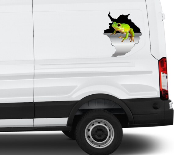 Frog Sticker Car Sticker Green Frog Decal Toad Sticker Cute - Etsy