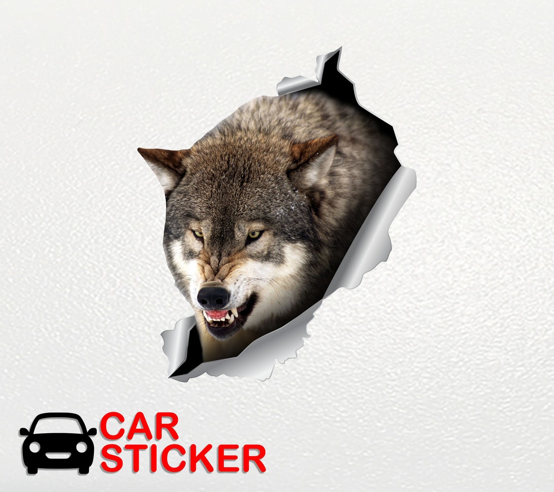 Wolf Sticker Wolf Car Decal Wolf Sticker Car Dog Decal Vinyl - Etsy