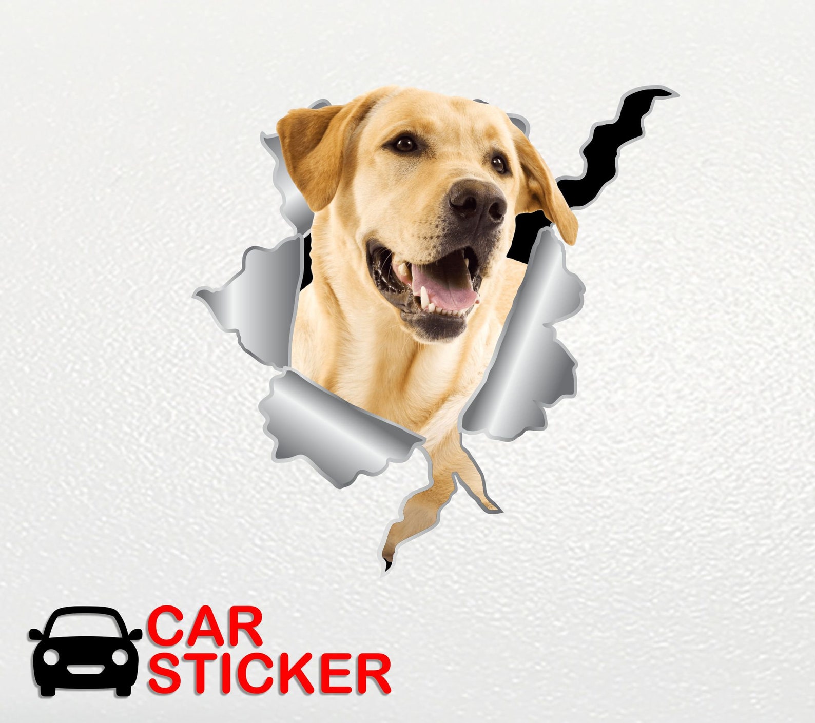 Car stickers Labrador sticker Labrador retriever art Retriever | Etsy