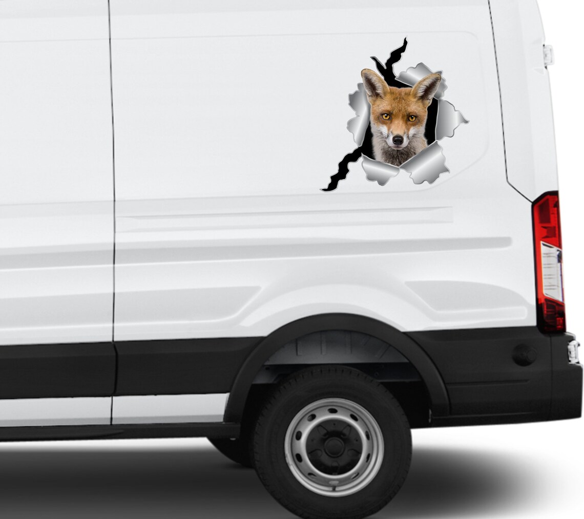 Fox sticker Car stickers Fox decal Fox auto sticker Door | Etsy