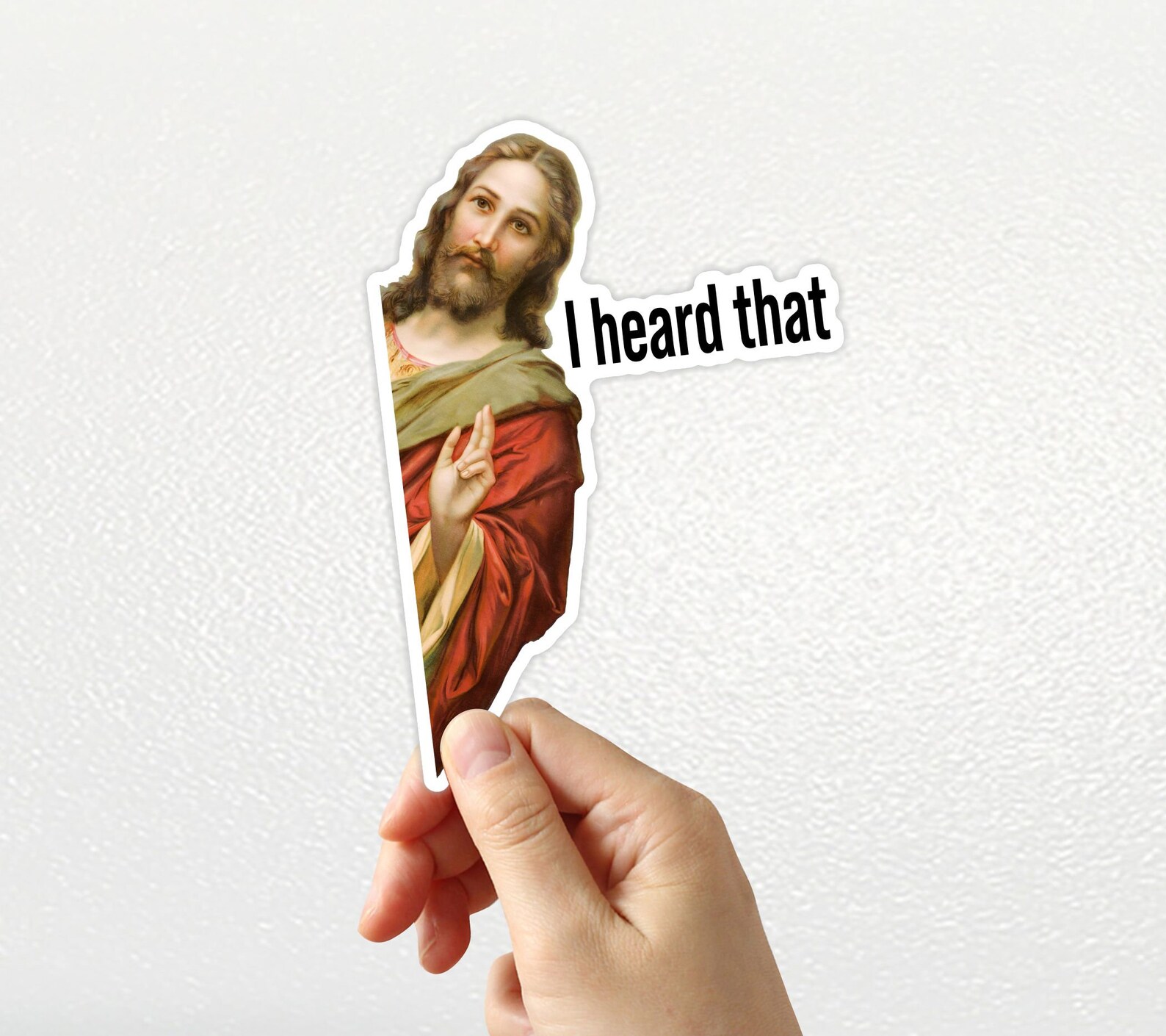 I Saw That Jesus Stickers Christian Sticker Funny Jesus Sticker Jesus ...