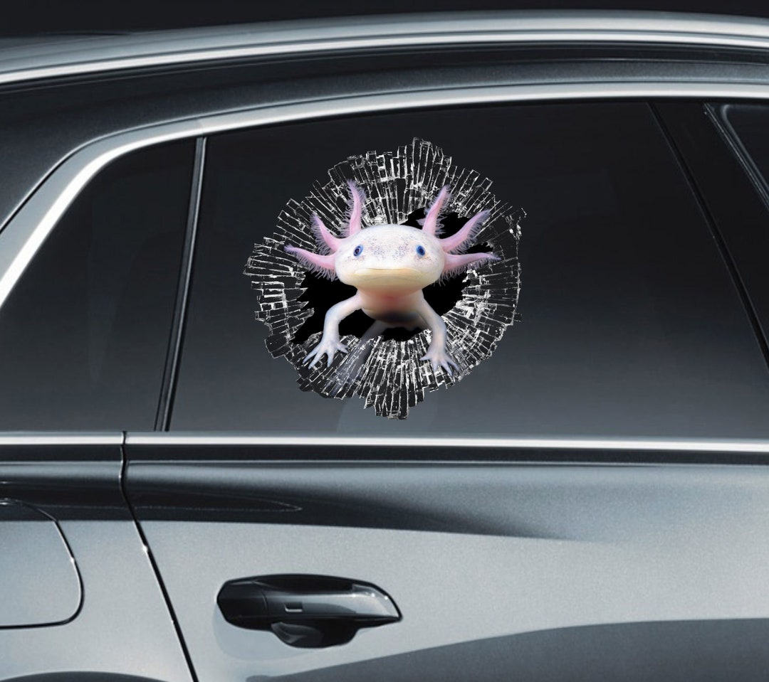 Axolotl Sticker Car Stickers Neotenic Larva Sticker Axolotl Auto ...