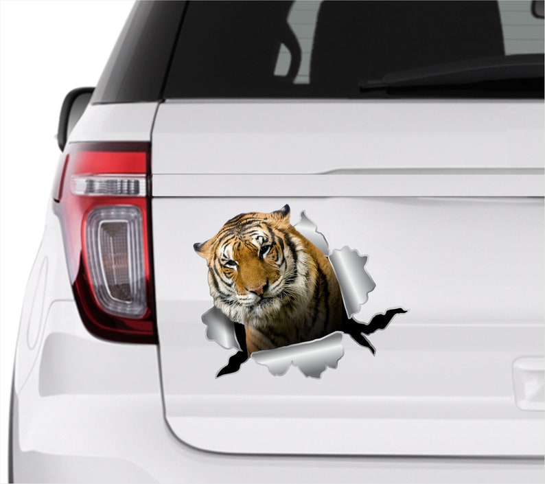 Tiger decals Super autocollant Tiger autocollant 3D | Etsy